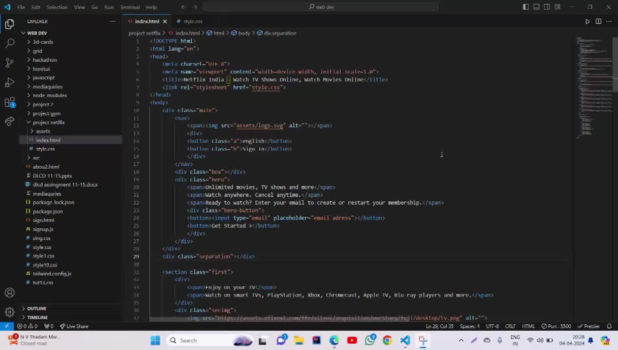 #html #css #frontenddevelopment #netflixclone | Samyak Jain #html #css #frontenddevelopment #netflixclone | Samyak Jain