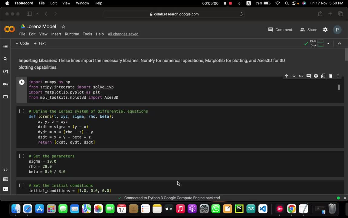 Python's Elegance: The Lorenz Model | Pawan Kumar posted on the topic ... Python's Elegance: The Lorenz Model | Pawan Kumar posted on the topic ...