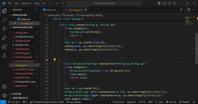 Veer Pratap on LinkedIn: #subseqence #dsa #java Veer Pratap on LinkedIn: #subseqence #dsa #java