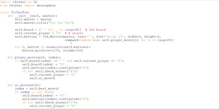 Arunmozhi Adithya R on LinkedIn: #python #tkinter #ai #tictactoe # ... Arunmozhi Adithya R on LinkedIn: #python #tkinter #ai #tictactoe # ...