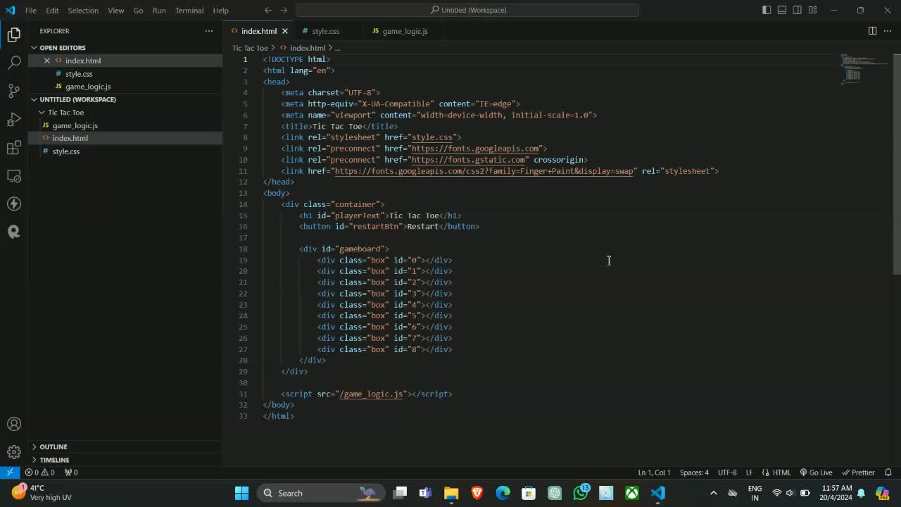 Ayush Verma on LinkedIn: #game #prodigyinfotech #tictactoe #creativity Ayush Verma on LinkedIn: #game #prodigyinfotech #tictactoe #creativity