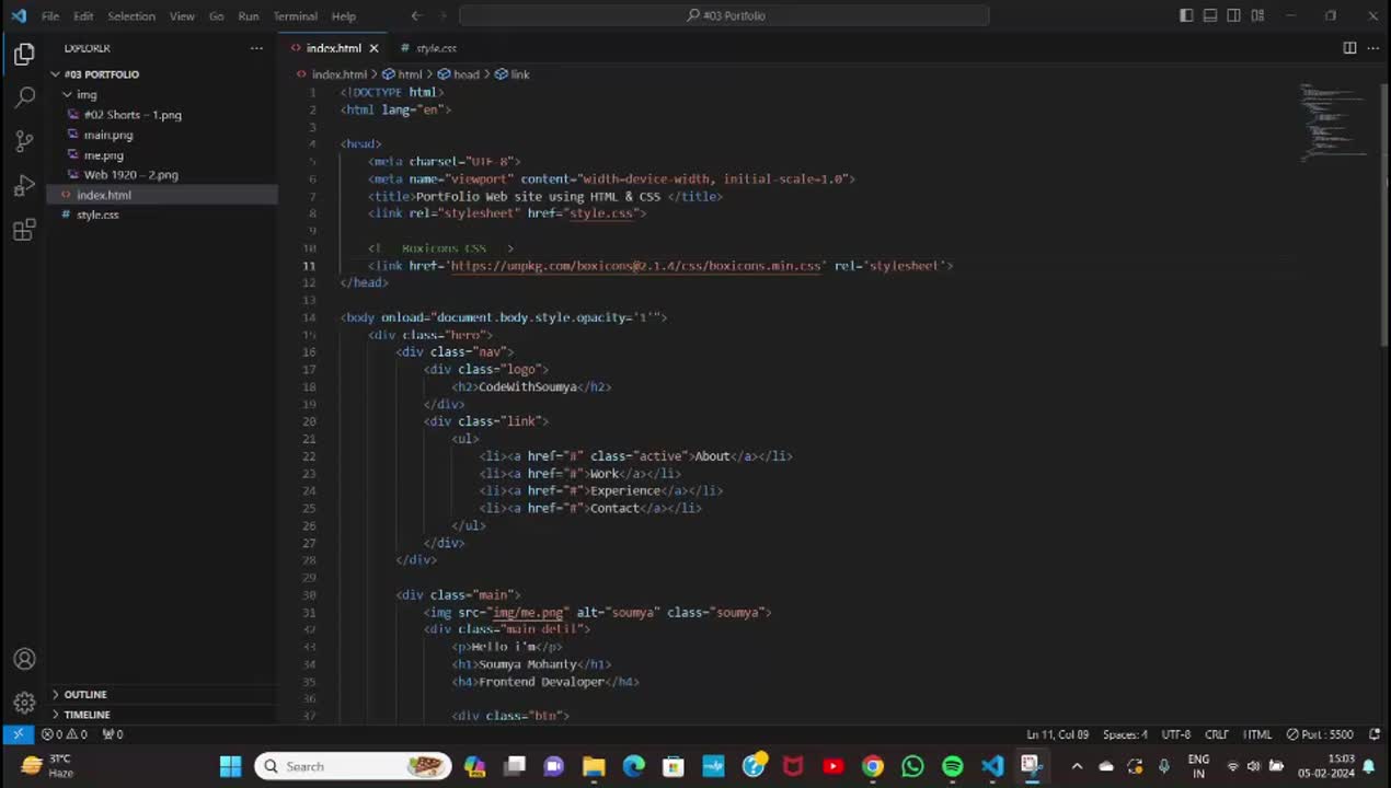 My new portfolio website with HTML and CSS | Soumya Mohanty posted on ... My new portfolio website with HTML and CSS | Soumya Mohanty posted on ...