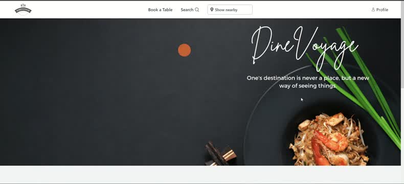 Introducing Dinevoyage: a restaurant seat and food reservation platform ... Introducing Dinevoyage: a restaurant seat and food reservation platform ...