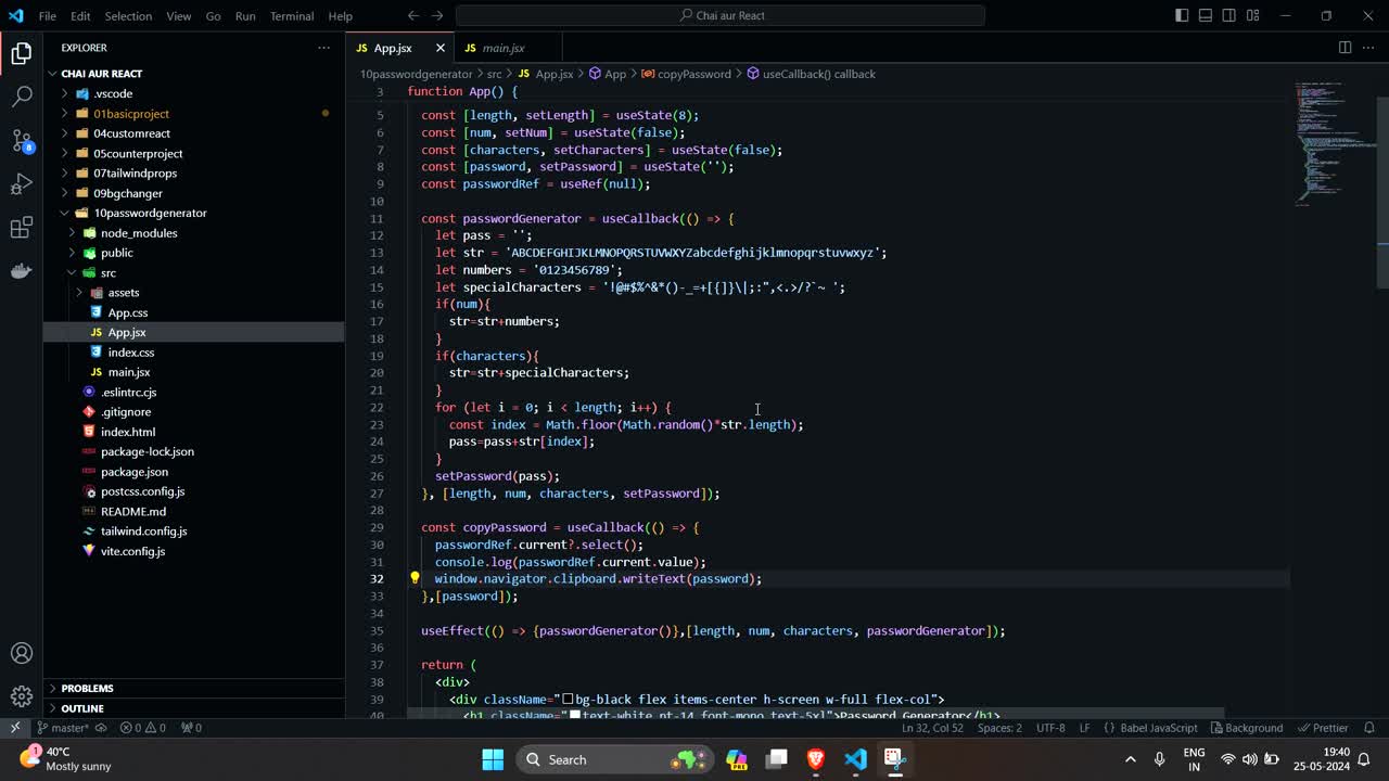 My project: Password Generator using React and Tailwind CSS | Akarsh ... My project: Password Generator using React and Tailwind CSS | Akarsh ...