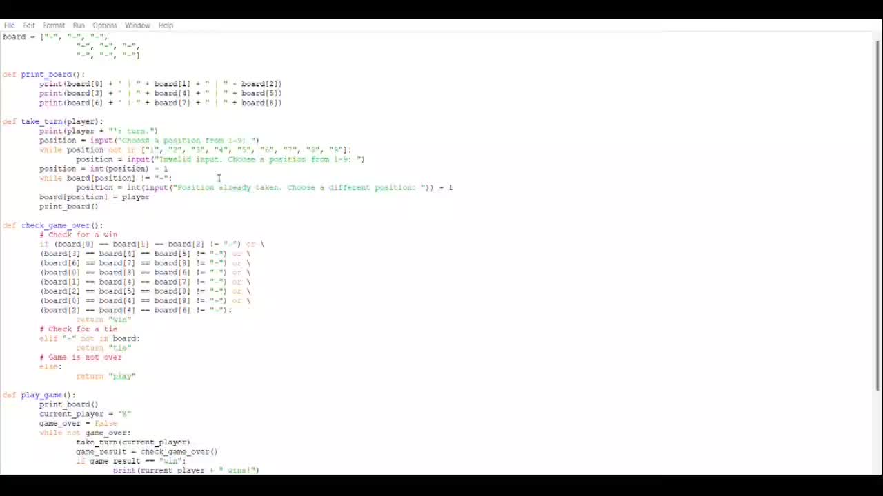 Swati Chandola on LinkedIn: #python #coding #tictactoe Swati Chandola on LinkedIn: #python #coding #tictactoe