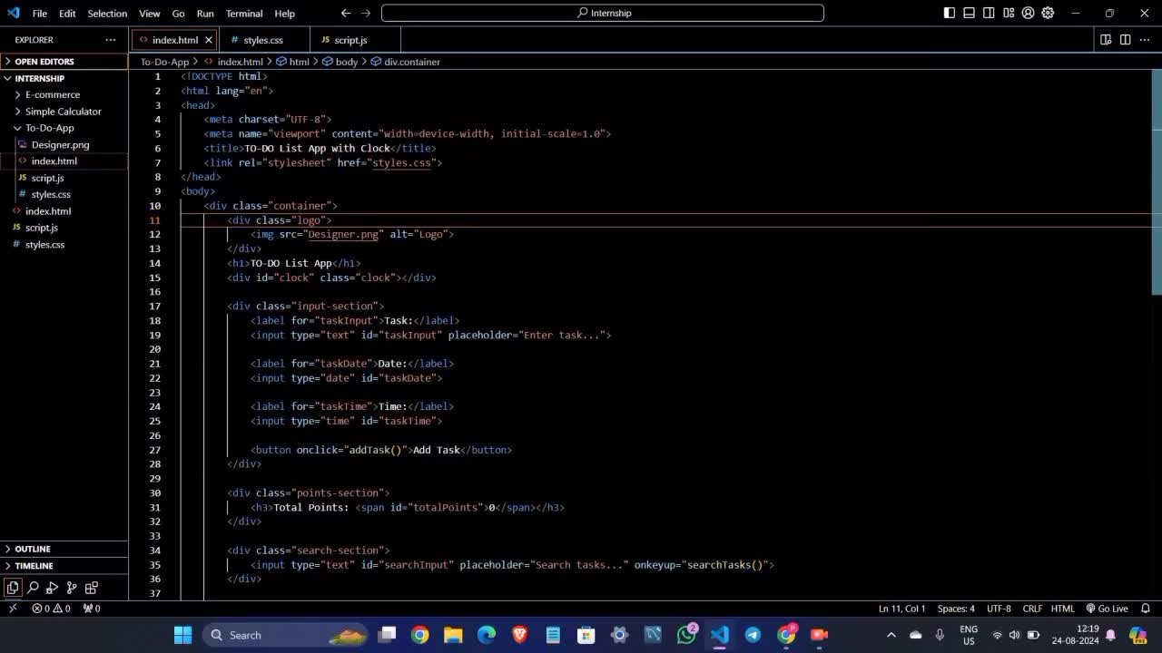 Pranesh K on LinkedIn: #webdevelopment #todolist #internship #html #css ... Pranesh K on LinkedIn: #webdevelopment #todolist #internship #html #css ...