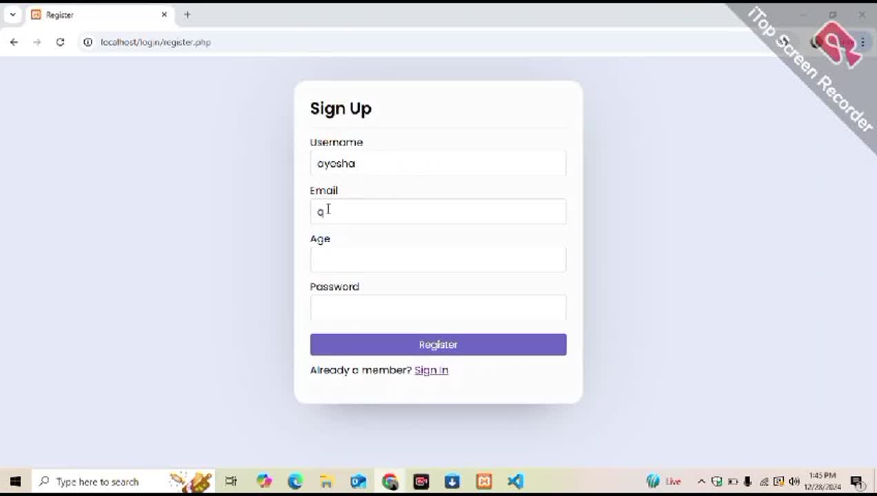 Ayesha Kanwal on LinkedIn: Sign up Login Form using HTML CSS & PHP 😊 Ayesha Kanwal on LinkedIn: Sign up Login Form using HTML CSS & PHP 😊