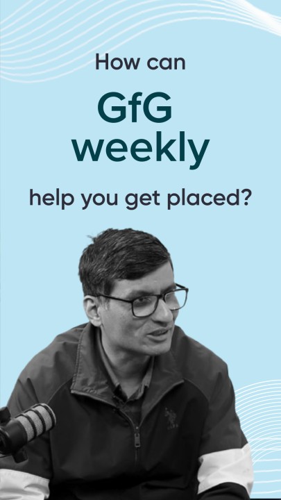 GeeksforGeeks on LinkedIn: With the GfG Weekly Coding Contest, you now ... GeeksforGeeks on LinkedIn: With the GfG Weekly Coding Contest, you now ...