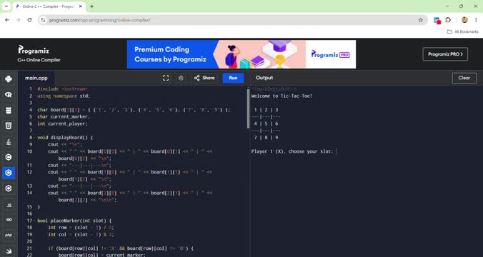 Ishan Mangla on LinkedIn: #cplusplus #internship #codsoft #tictactoe # ... Ishan Mangla on LinkedIn: #cplusplus #internship #codsoft #tictactoe # ...