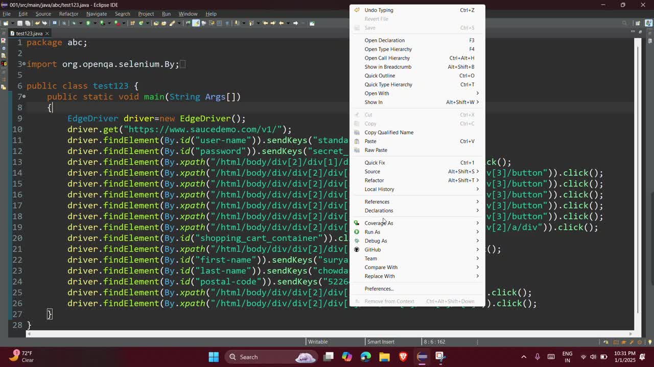 Patibandla Surya on LinkedIn: #automationtesting #selenium # ... Patibandla Surya on LinkedIn: #automationtesting #selenium # ...