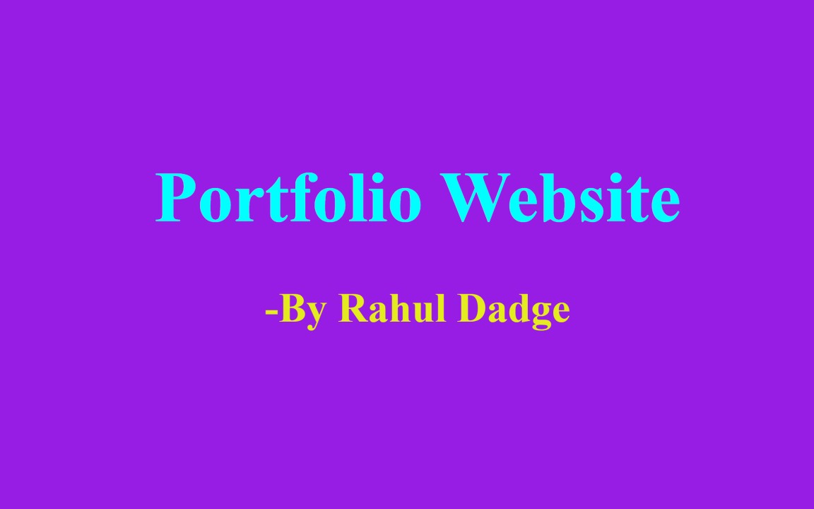RAHUL DADGE on LinkedIn: #codsoft #htmlcssjavascript #internship #portfolio RAHUL DADGE on LinkedIn: #codsoft #htmlcssjavascript #internship #portfolio
