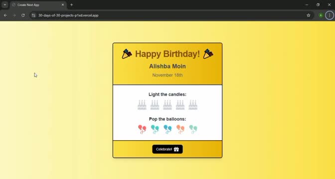 Alishba Moin on LinkedIn: #30dayschallenge #nextjs #react #tailwindcss ... Alishba Moin on LinkedIn: #30dayschallenge #nextjs #react #tailwindcss ...