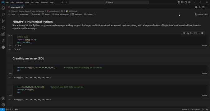 Exploring Data with NumPy in Jupyter Notebooks | Somya Gupta posted on ... Exploring Data with NumPy in Jupyter Notebooks | Somya Gupta posted on ...