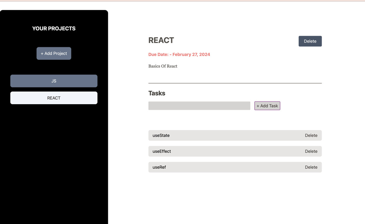 Introducing React Project Management App | Deepak Singh Jethi posted on ... Introducing React Project Management App | Deepak Singh Jethi posted on ...