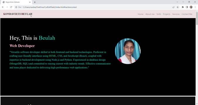 Beulah kondaveeti on LinkedIn: #codsoftinternship #internshipjourney # ... Beulah kondaveeti on LinkedIn: #codsoftinternship #internshipjourney # ...
