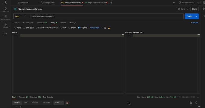 Postman: fetching data from leetcode QL endpoint | Saurav Prateek ... Postman: fetching data from leetcode QL endpoint | Saurav Prateek ...