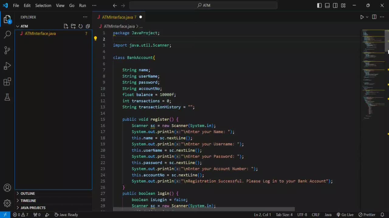 Mohd Aahil on LinkedIn: #javaprogramming #internship #codsoft #atminterface Mohd Aahil on LinkedIn: #javaprogramming #internship #codsoft #atminterface