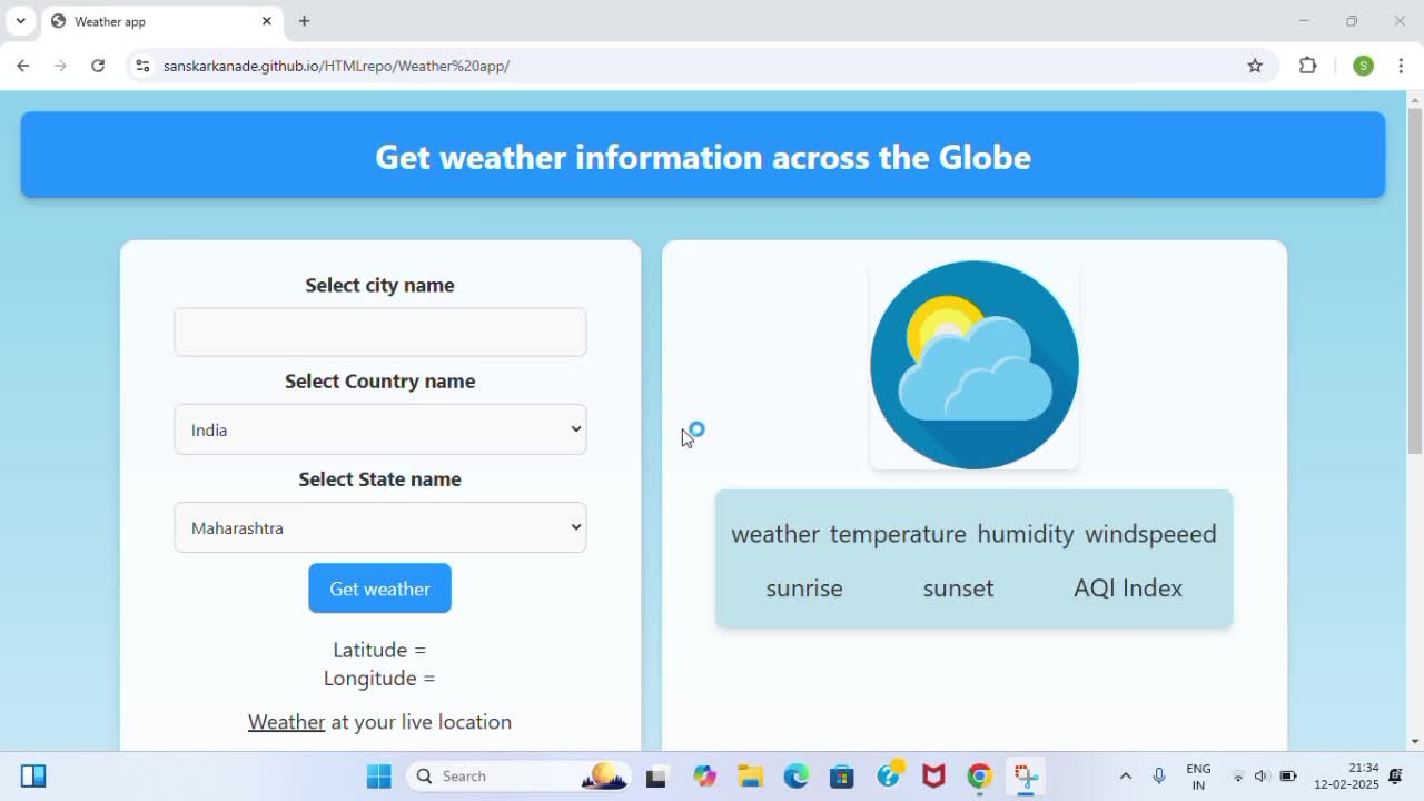 Sanskar Kanade on LinkedIn: #html #css #javascript #weatherapp # ... Sanskar Kanade on LinkedIn: #html #css #javascript #weatherapp # ...