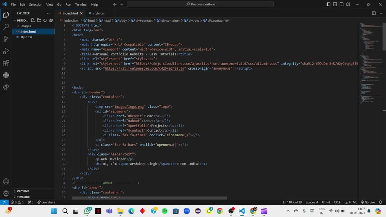 Arshdeep Singh on LinkedIn: #webdevelopment #portfolio #html #css # ... Arshdeep Singh on LinkedIn: #webdevelopment #portfolio #html #css # ...