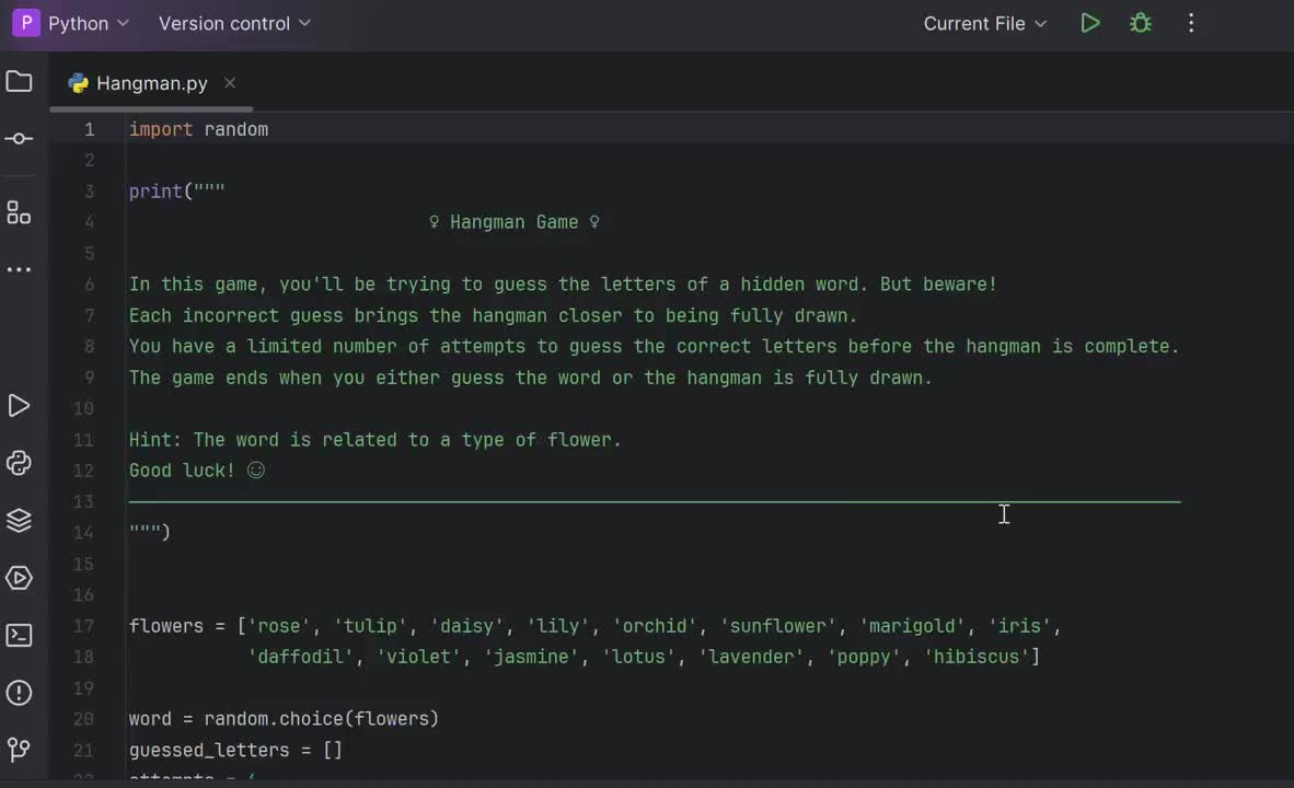Pratiksha Kamble on LinkedIn: #python #coding #project #hangmangame # ... Pratiksha Kamble on LinkedIn: #python #coding #project #hangmangame # ...