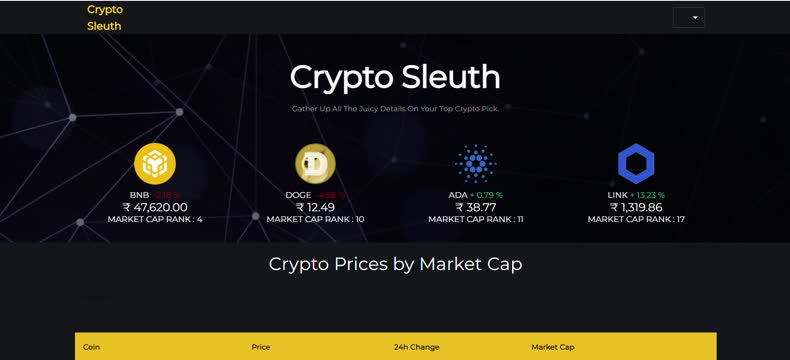 #reactjs #materialui #cryptotracker #webdevelopment | Aman Kumar #reactjs #materialui #cryptotracker #webdevelopment | Aman Kumar