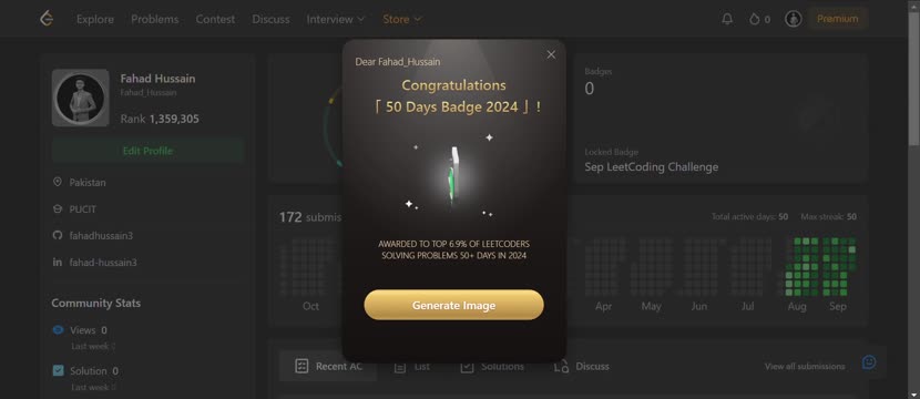 Fahad Hussain on LinkedIn: #leetcode #milestone #codingjourney # ... Fahad Hussain on LinkedIn: #leetcode #milestone #codingjourney # ...