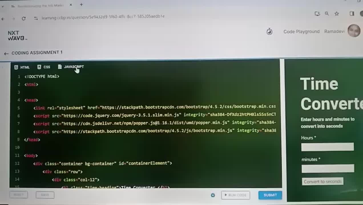 Ramadevi Marturi on LinkedIn: #ccbp #javascript #html #css # ... Ramadevi Marturi on LinkedIn: #ccbp #javascript #html #css # ...