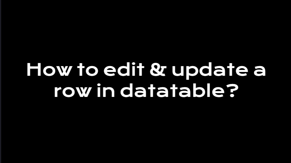 How to edit a row in React Data Table | Jeevan Kumar Karee 🔥 posted on ... How to edit a row in React Data Table | Jeevan Kumar Karee 🔥 posted on ...