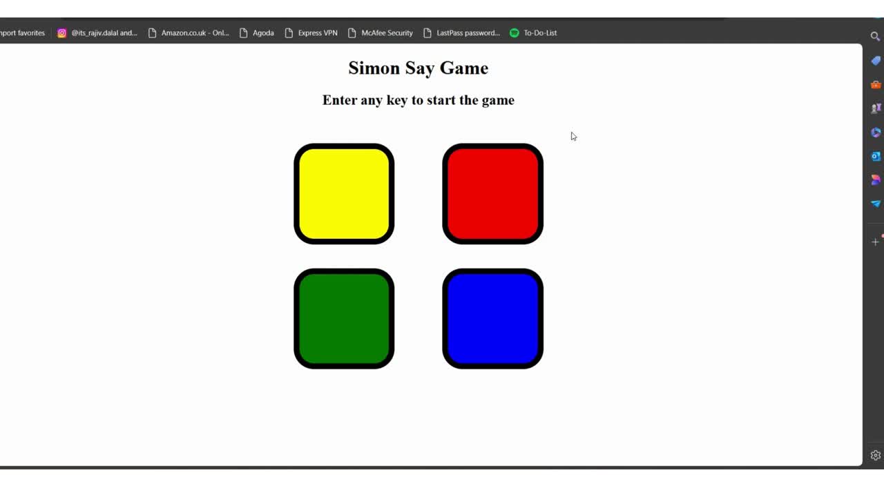 Designing a Simon Says game website | SIMRAN KANT posted on the topic ... Designing a Simon Says game website | SIMRAN KANT posted on the topic ...