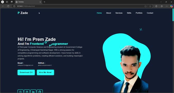 Prem Zade on LinkedIn: #webdevelopment #portfolio #html #css #javascript Prem Zade on LinkedIn: #webdevelopment #portfolio #html #css #javascript
