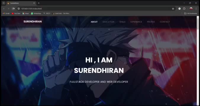 Surendhiran M on LinkedIn: #webdevelopment #html #css #portfolio # ... Surendhiran M on LinkedIn: #webdevelopment #html #css #portfolio # ...