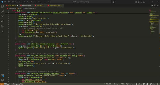 Showcasing My DSA Skills(Arrays,Sorting,Searching): Dynamic Restaurant ... Showcasing My DSA Skills(Arrays,Sorting,Searching): Dynamic Restaurant ...