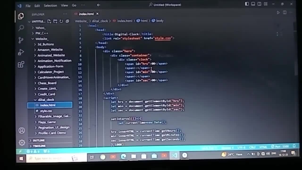 PRADEEP KUMAR on LinkedIn: This is Digital Clock using html ,css ,Java ... PRADEEP KUMAR on LinkedIn: This is Digital Clock using html ,css ,Java ...