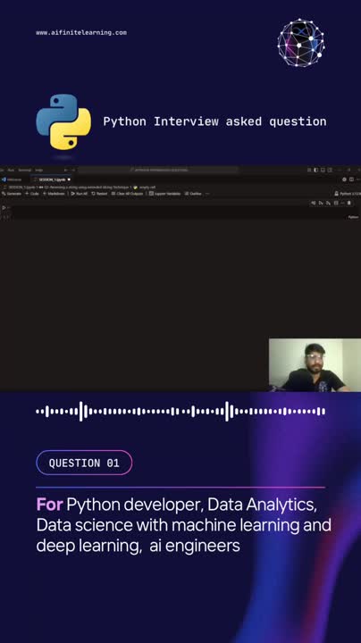 Aifinite Learning on LinkedIn: #interviewprep #pythondeveloper # ... Aifinite Learning on LinkedIn: #interviewprep #pythondeveloper # ...