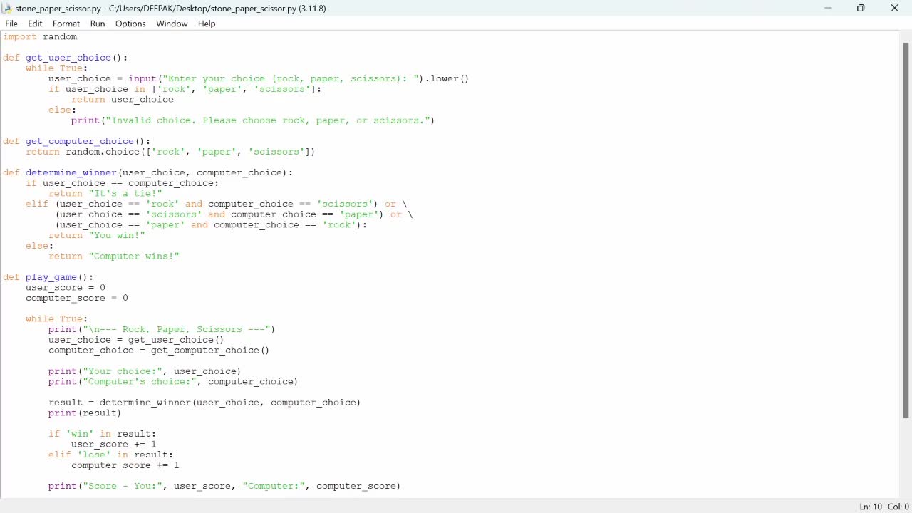 Deepak M on LinkedIn: #codsoft #python Deepak M on LinkedIn: #codsoft #python