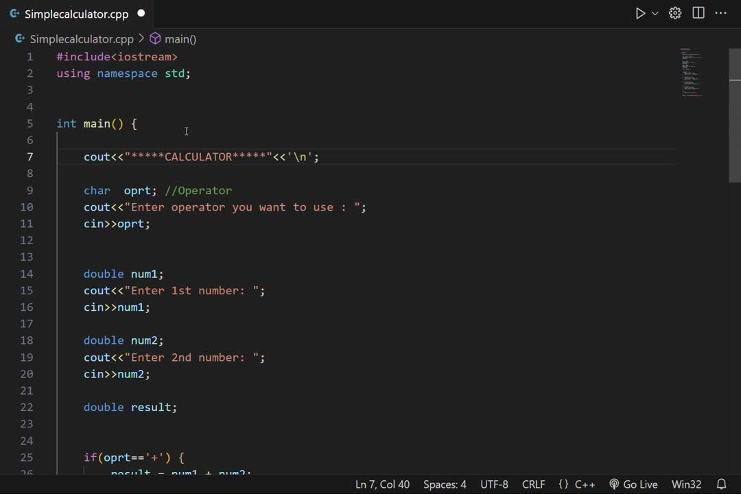 Ayush Mishra on LinkedIn: #cplusplus #coding #simplecalculator #codsoft ... Ayush Mishra on LinkedIn: #cplusplus #coding #simplecalculator #codsoft ...