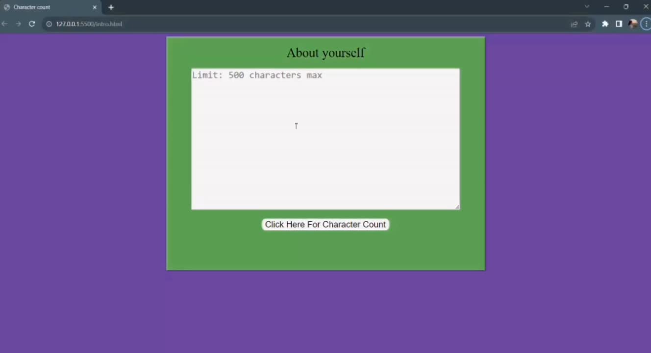 Created a character count tool with HTML, CSS, and JavaScript | Nandani ... Created a character count tool with HTML, CSS, and JavaScript | Nandani ...