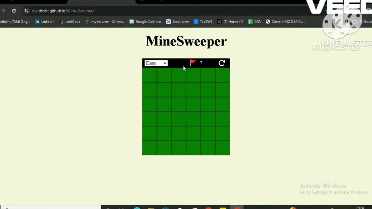 Created Minesweeper game using HTML, CSS, JavaScript | Nikit Bisht ... Created Minesweeper game using HTML, CSS, JavaScript | Nikit Bisht ...