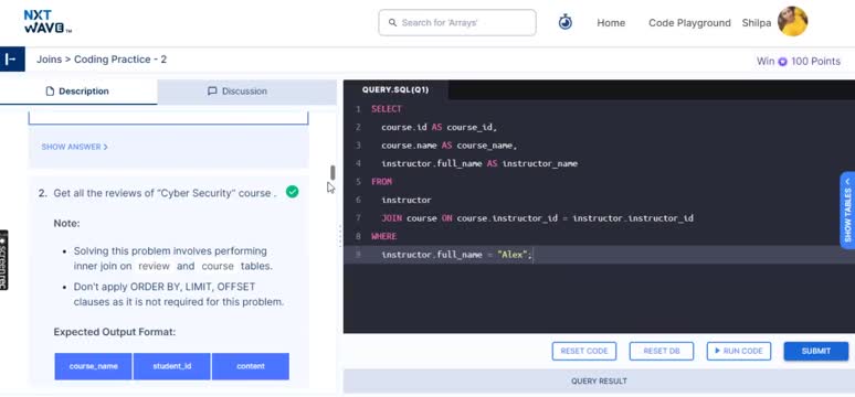 Shyamala Shilpa on LinkedIn: Joins-Database (coding practice ... Shyamala Shilpa on LinkedIn: Joins-Database (coding practice ...