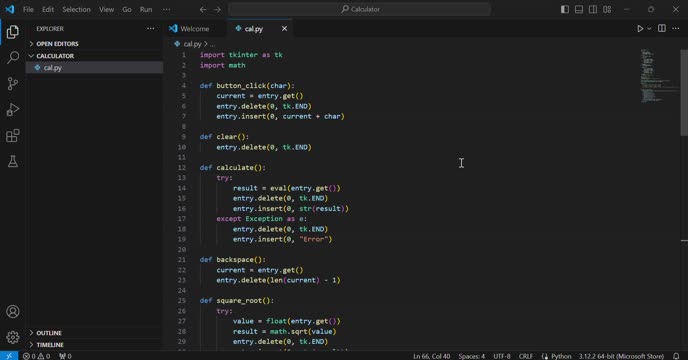 HARINI V on LinkedIn: #calculatorpython HARINI V on LinkedIn: #calculatorpython