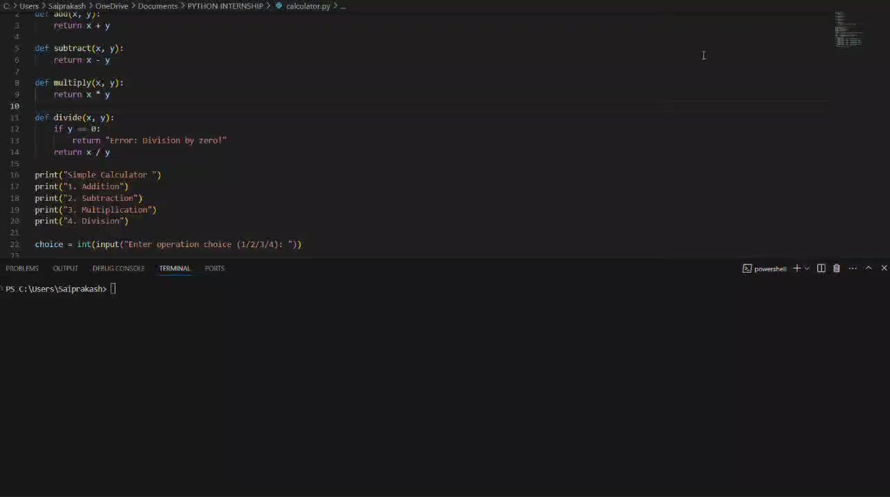 Chigullapally Sai Prakash on LinkedIn: #codsoft #internship #python # ... Chigullapally Sai Prakash on LinkedIn: #codsoft #internship #python # ...