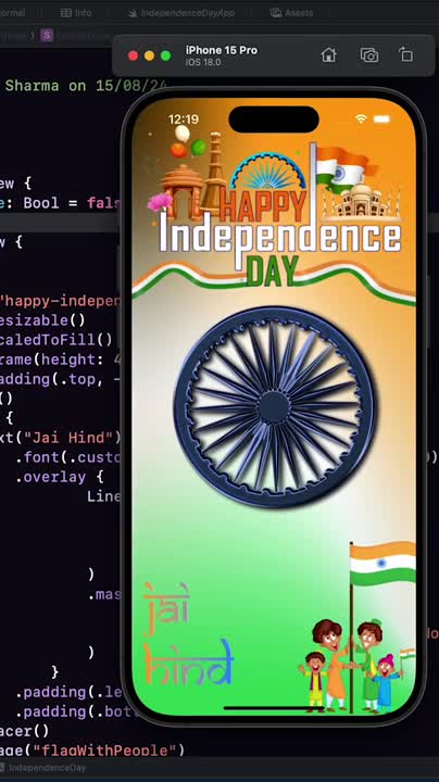 Rishabh Sharma on LinkedIn: #happyindependenceday #app #ios #swiftui # ... Rishabh Sharma on LinkedIn: #happyindependenceday #app #ios #swiftui # ...