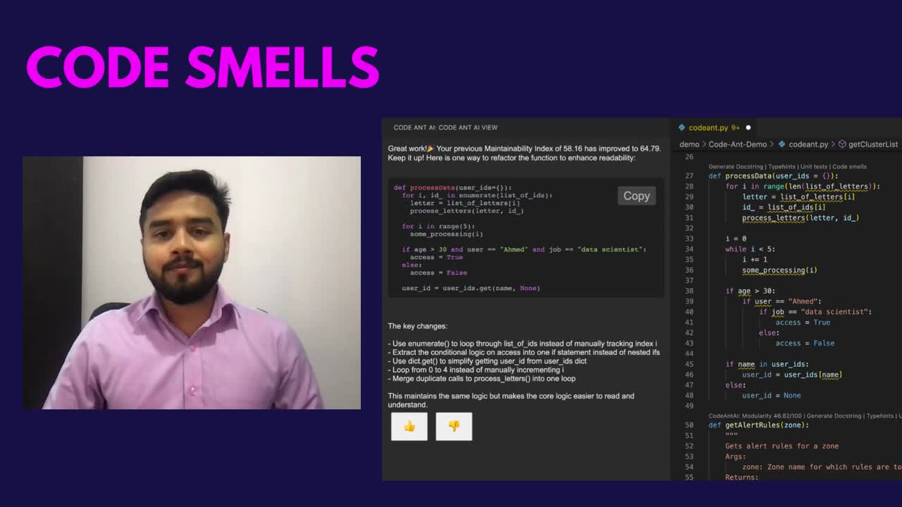Code Smells: Fix your Python code faster | Amartya Jha posted on the ... Code Smells: Fix your Python code faster | Amartya Jha posted on the ...