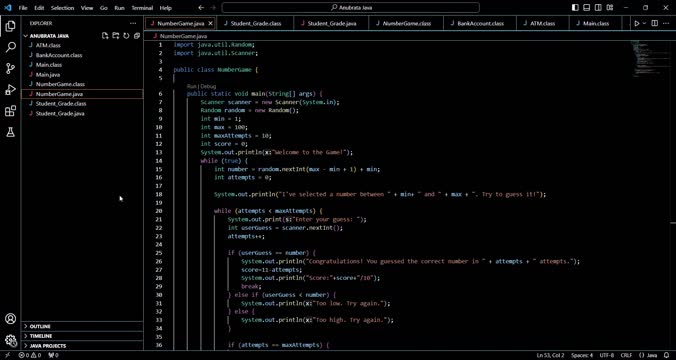 Anubrata Pal on LinkedIn: #codsoft #javaprogramminginternship # ... Anubrata Pal on LinkedIn: #codsoft #javaprogramminginternship # ...