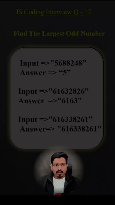 #javascriptinterview #codingquestions #dsa #dsa #techinterviewprep ... #javascriptinterview #codingquestions #dsa #dsa #techinterviewprep ...