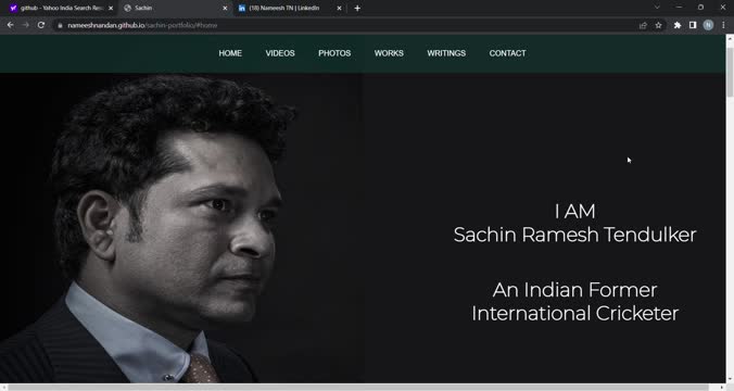 Nameesh TN on LinkedIn: #connections #sachintendulkar #html5 #css # ... Nameesh TN on LinkedIn: #connections #sachintendulkar #html5 #css # ...