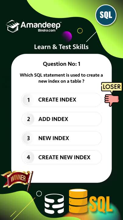 Amandeep Bindra on LinkedIn: SQL Quiz | Learn & Test Skills #sql # ... Amandeep Bindra on LinkedIn: SQL Quiz | Learn & Test Skills #sql # ...