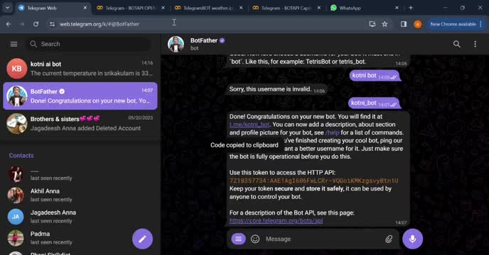 Anusha Devi Kotni on LinkedIn: #aimers #saisatish #chatgpt #telegrambot ... Anusha Devi Kotni on LinkedIn: #aimers #saisatish #chatgpt #telegrambot ...