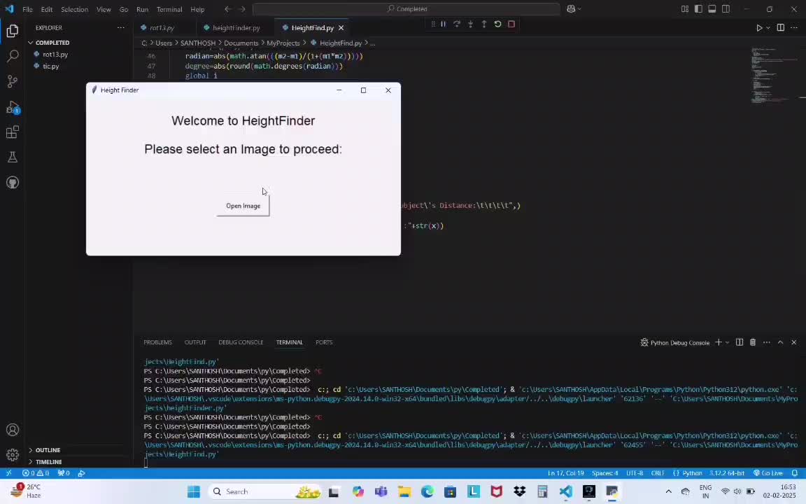 Santhosh A on LinkedIn: #python #opencv #tkinter Santhosh A on LinkedIn: #python #opencv #tkinter