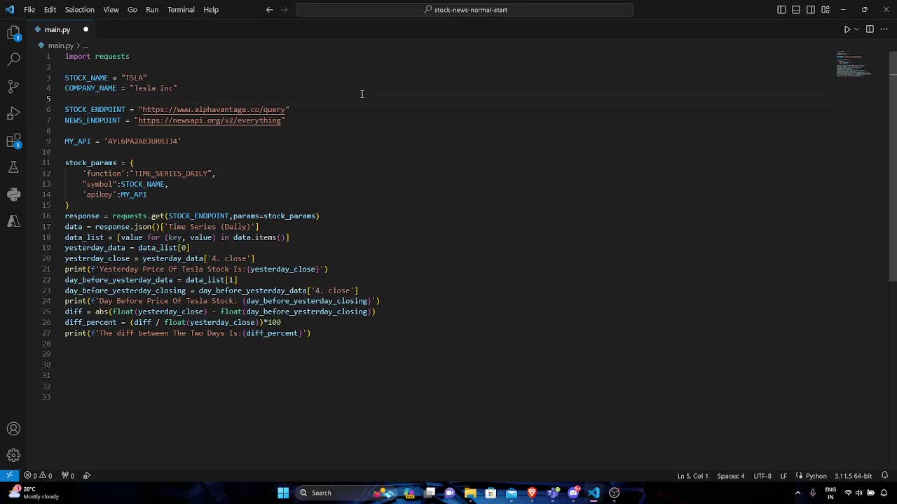 Ragul K on LinkedIn: #100daysofcode #python #api Ragul K on LinkedIn: #100daysofcode #python #api